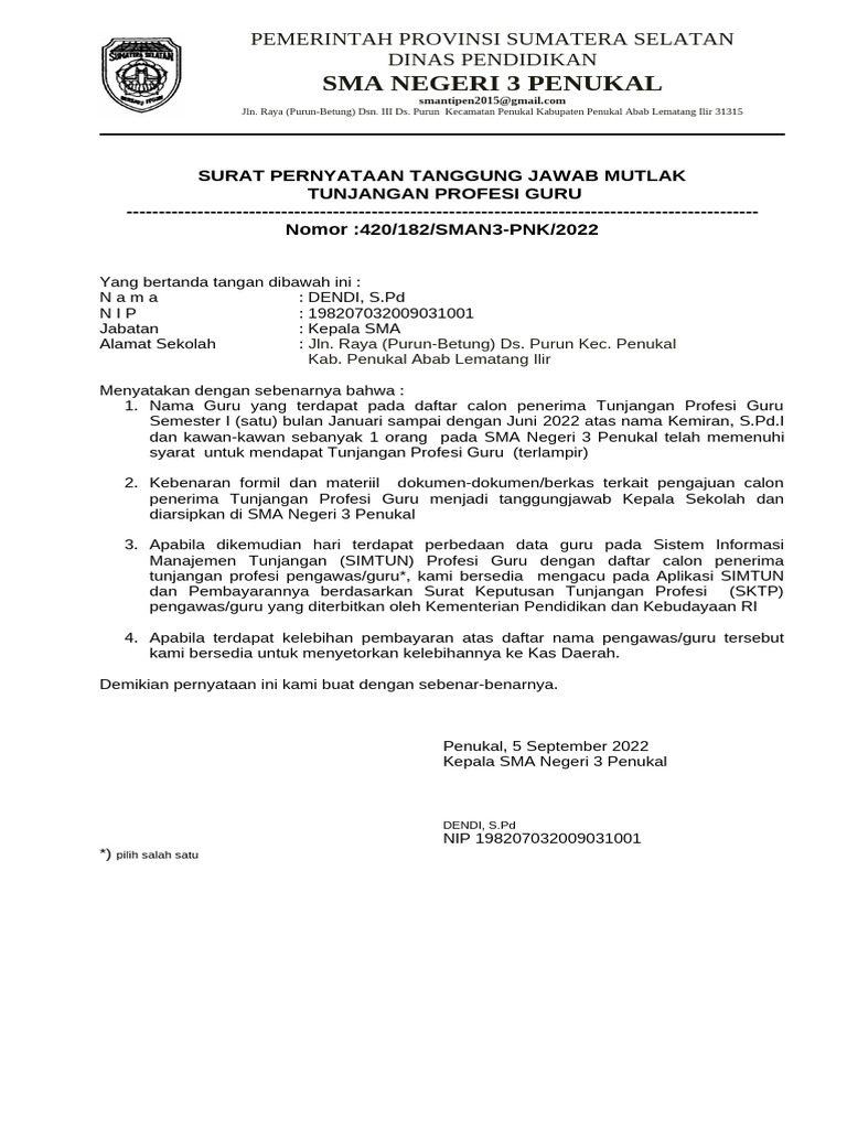 SPTJM Tamsil 2022 | PDF