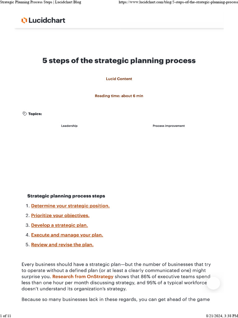 Strat Plan 2 | PDF