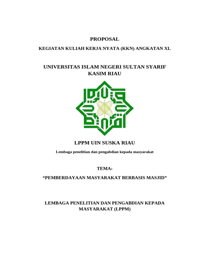 Proposal KKN Desa Talikumain | PDF