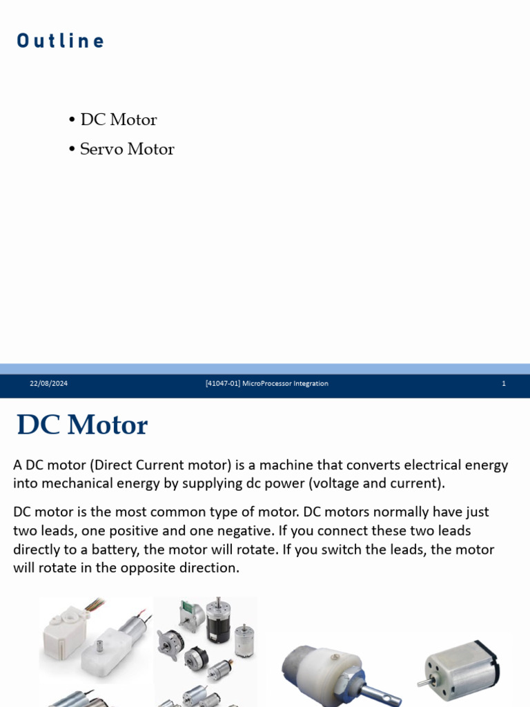 DC Motor Class Notes | PDF