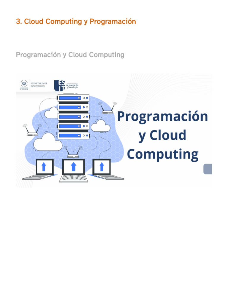 3. Cloud Computing y Programación | PDF