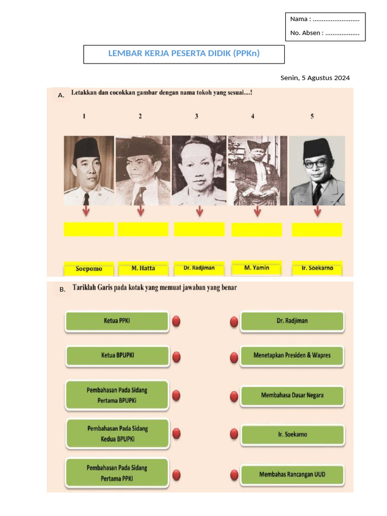 LKPD Perumus Dasar Negara | PDF