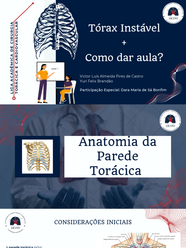 Tórax Instável + Soft Skills - Como Dar Aula | PDF