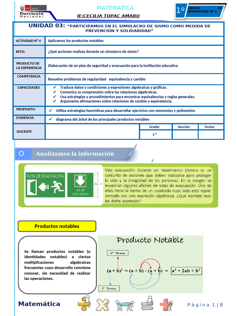 Act 4 Mat 1° Sem 4 Unid 03 | PDF