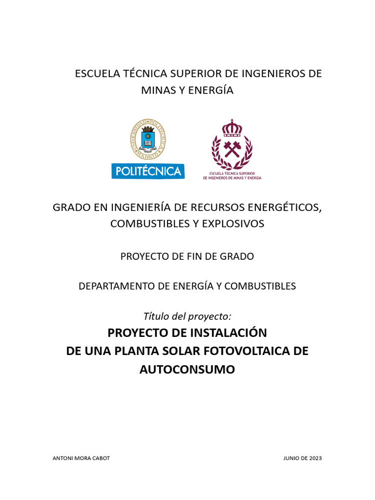 PFG Antoni Mora Cabot | PDF