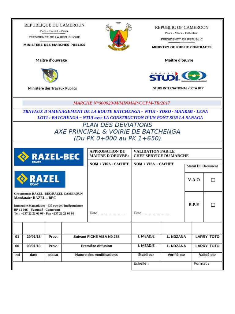 Plan de deviation ind01 ok | PDF