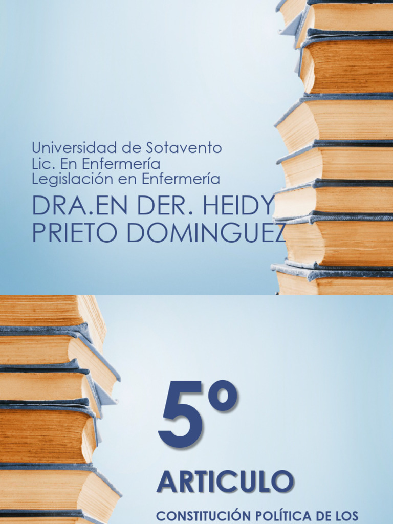 Articulo 5to Constitucional | PDF