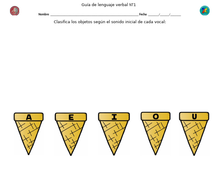 clasificar sonido inicial vocales | PDF