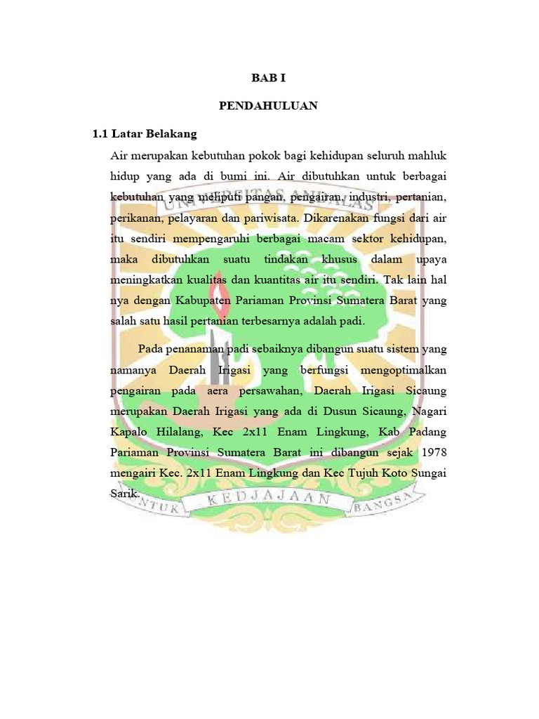 BAB 1 Pendahuluan | PDF