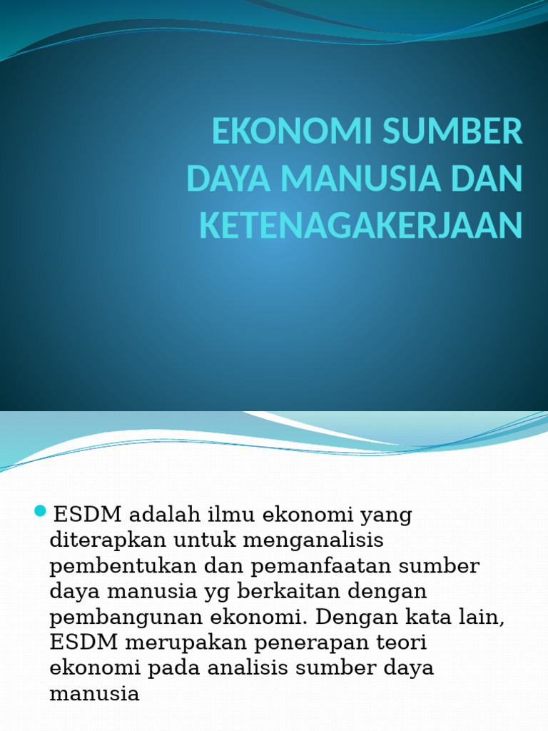 Pengantar ESDM | PDF