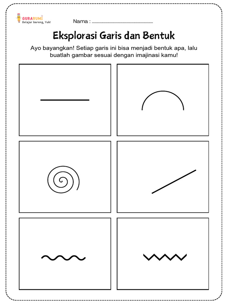 Seni Rupa - Eksplorasi Garis Dan Bentuk | PDF