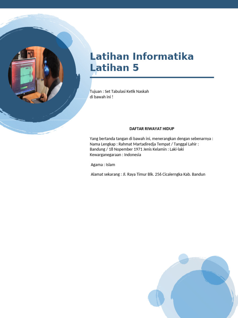 Latihan Informatika Bagian 5 | PDF