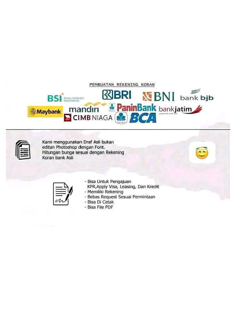 Contoh Rekening Koran | PDF