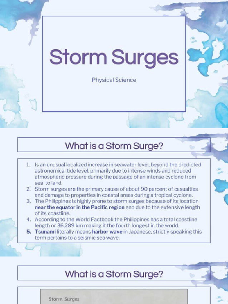 Storm Surge Report | PDF