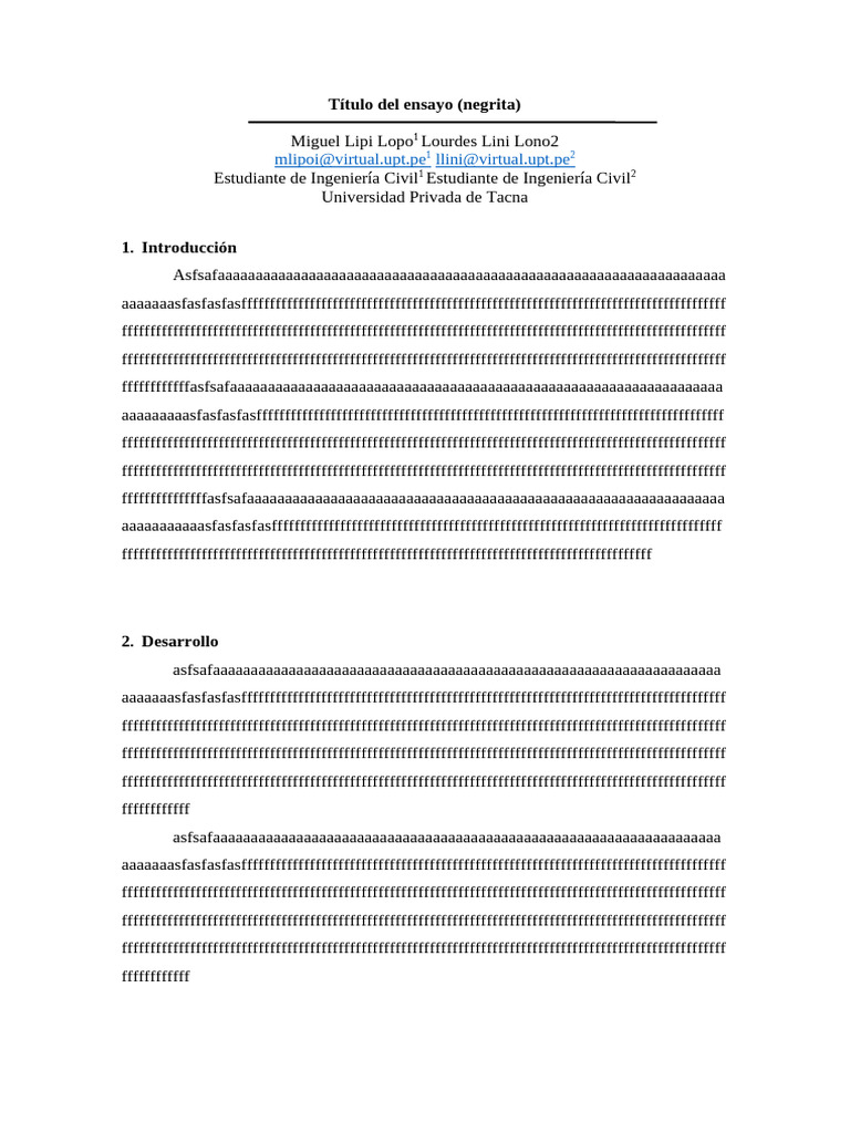 Formato de Ensayo Argumentativo | PDF