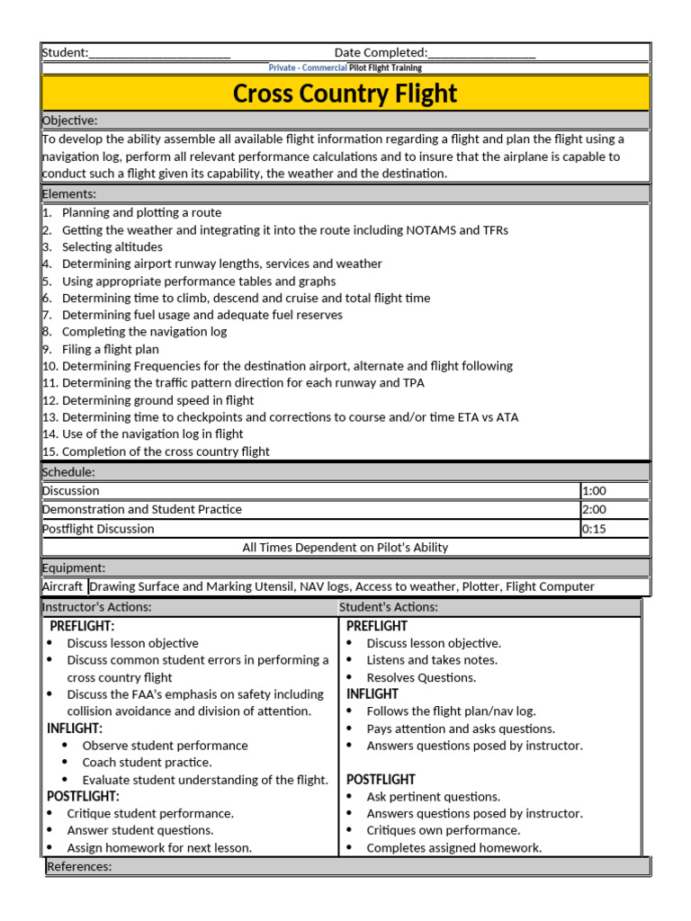 33 - Cross-Country Flight | PDF