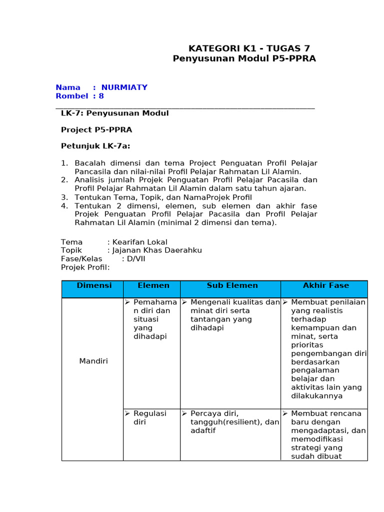 LK 7 Modul P5 | PDF