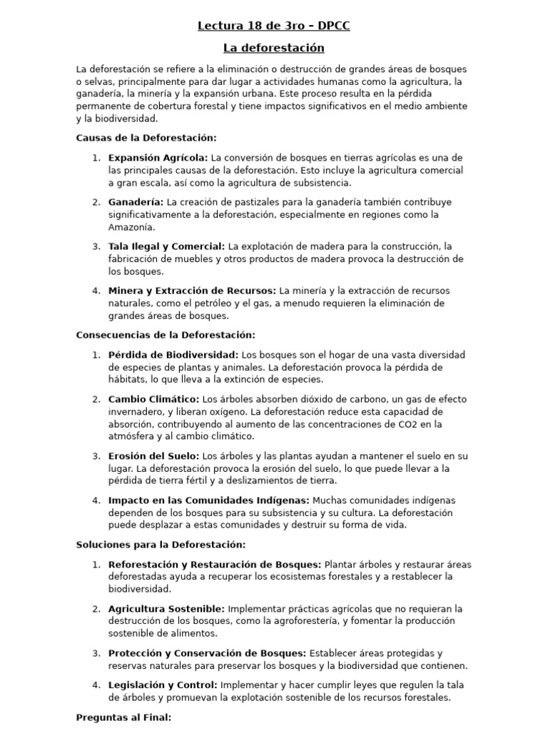 Lectura 18 de 3ro - DPCC | PDF