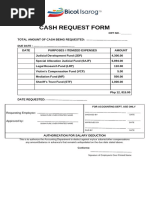 Petty Cash Request Form Fillable | PDF