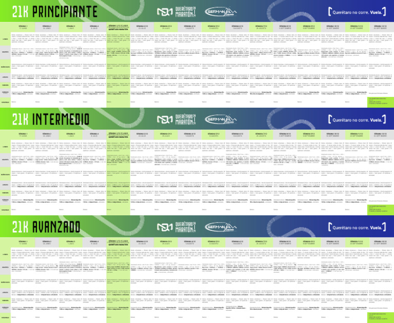 QM24 Planentrenamiento 21K | PDF | Unidades de medida