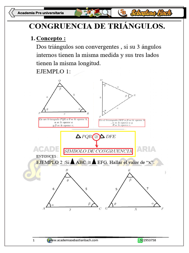 Congruencia de Triangulos | PDF
