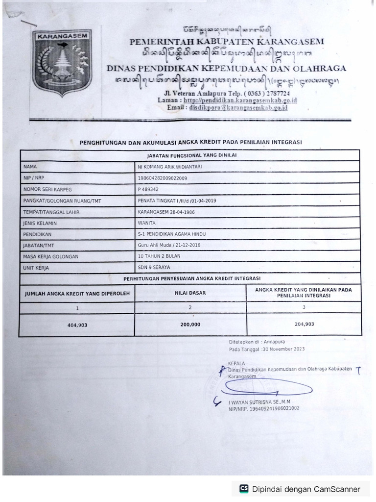 Pak Integrasi Arik | PDF