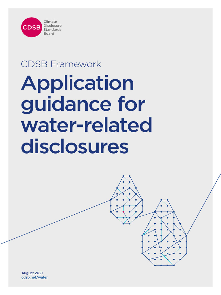 CDSB Waterguidance Single170819 Disclaimer | PDF