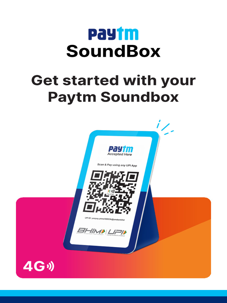 Paytm Soundbox User Manual | PDF