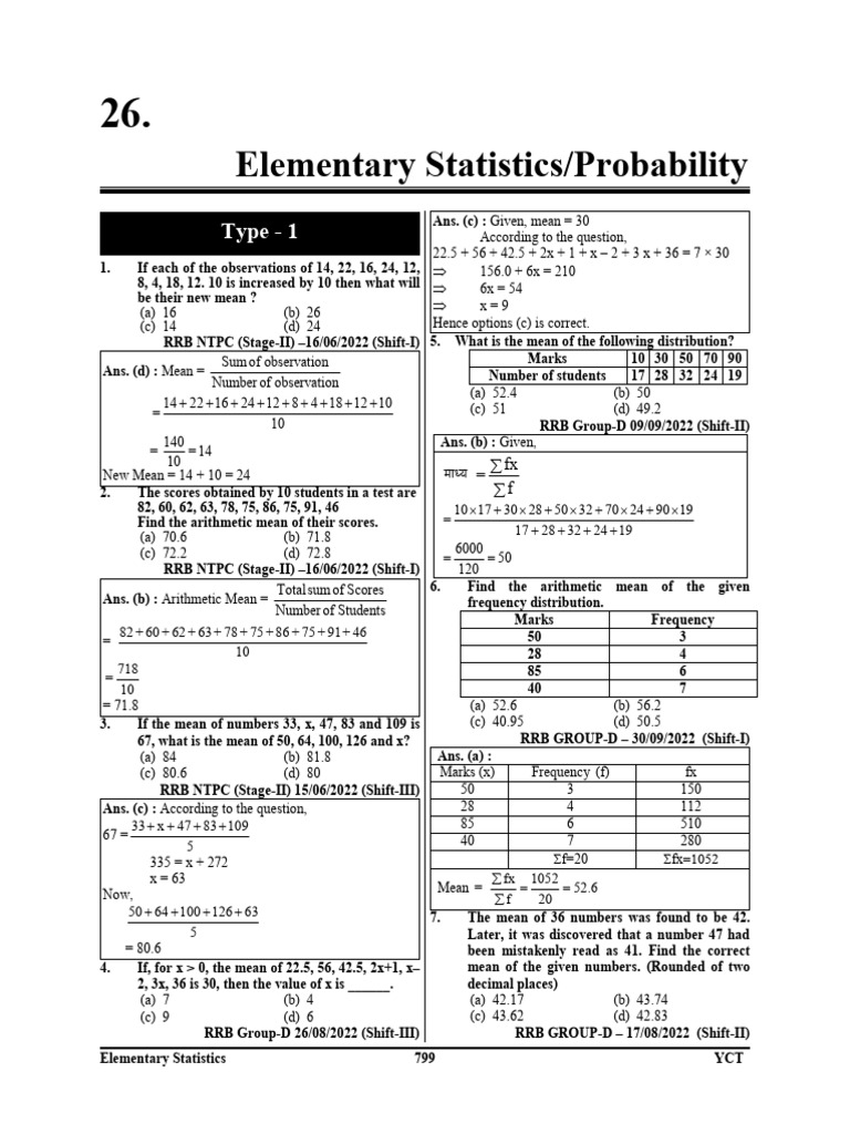 Elementary StatisticsProbability | PDF