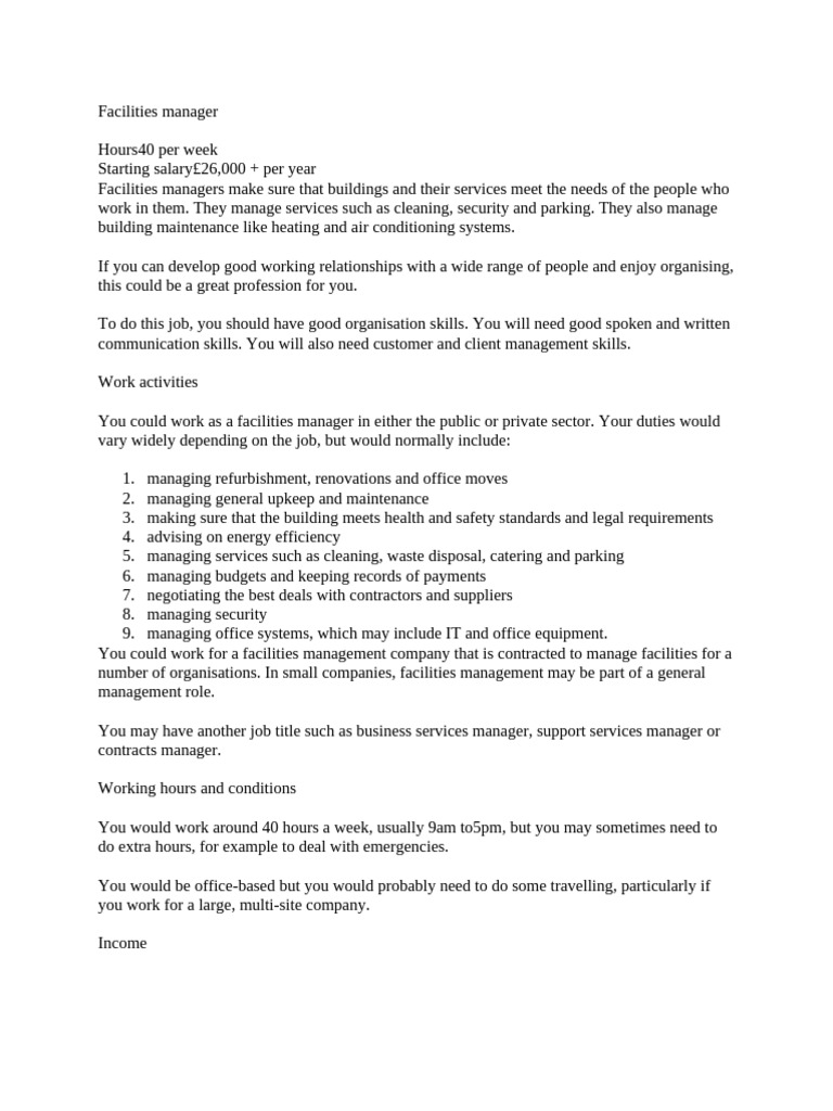 The Four Problems that Facilities Management Can Solve for Your ...