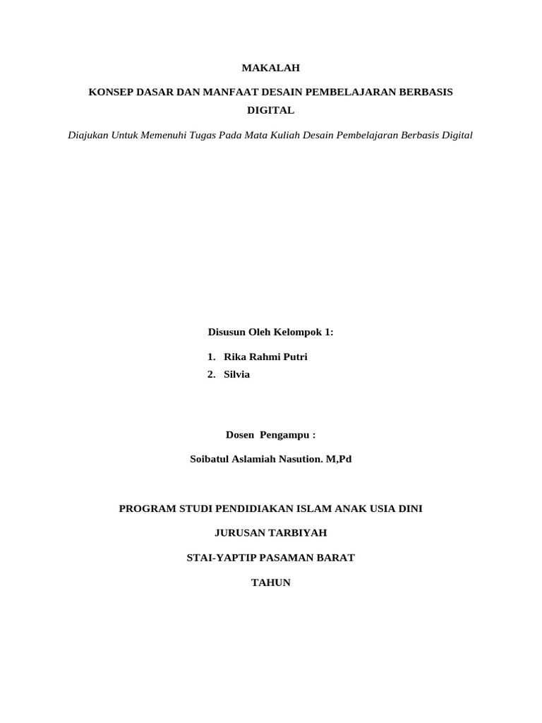 Makalah Desain KLP 1 | PDF