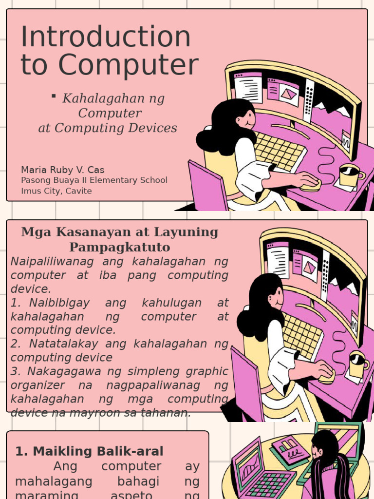 EPP - Kahalagahan NG Computer at Computing Devices | PDF
