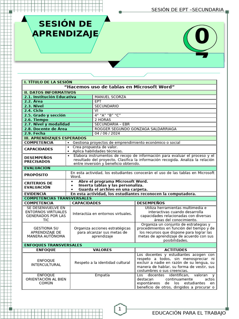 4º Ses Act 1 - Ept 2024 | PDF