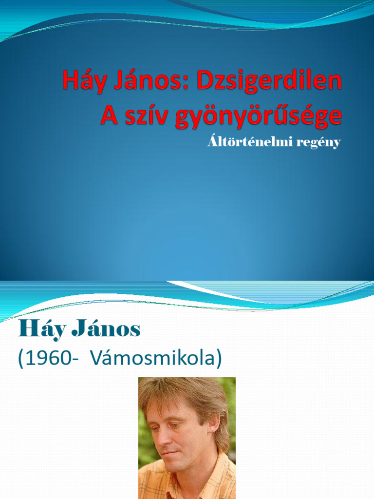 Háy János Dzsigerdilen | PDF