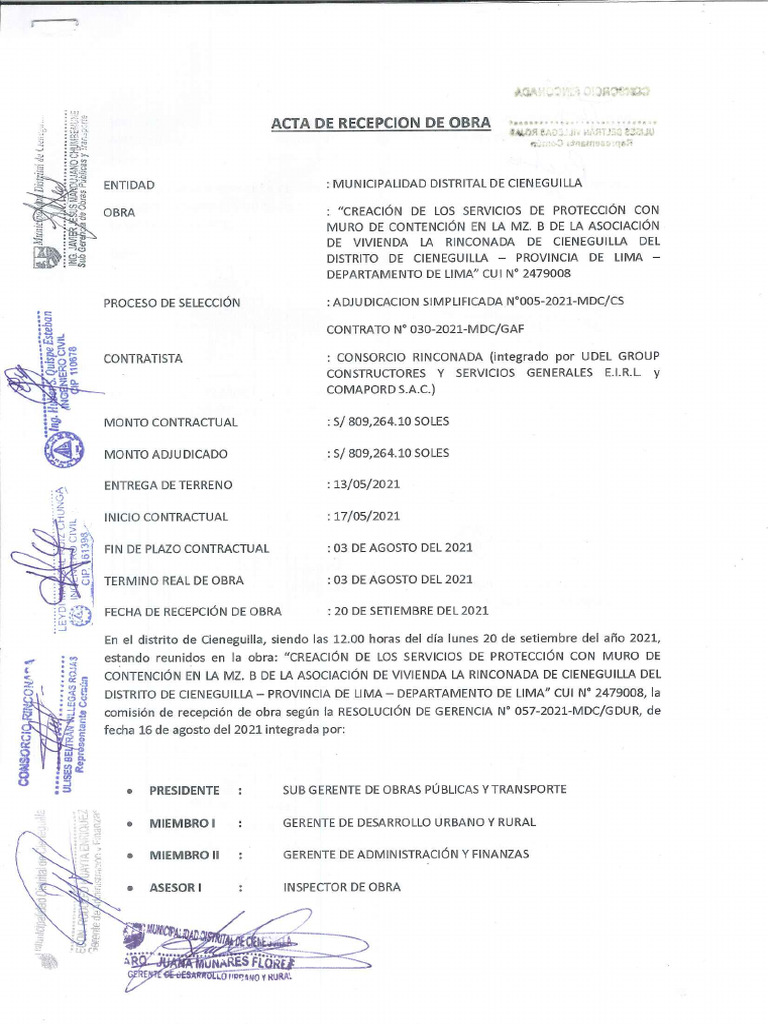 La Rinconada Cieneguilla | PDF