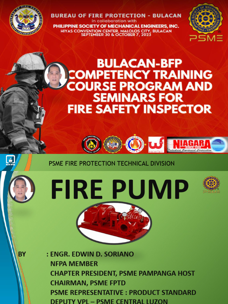 Standard Installation of Fire Pump for Fire Protection NFPA 20 | PDF