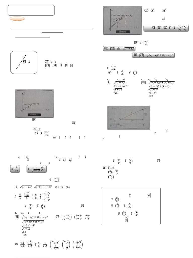 Modul 1 - Vektor Bidang | PDF