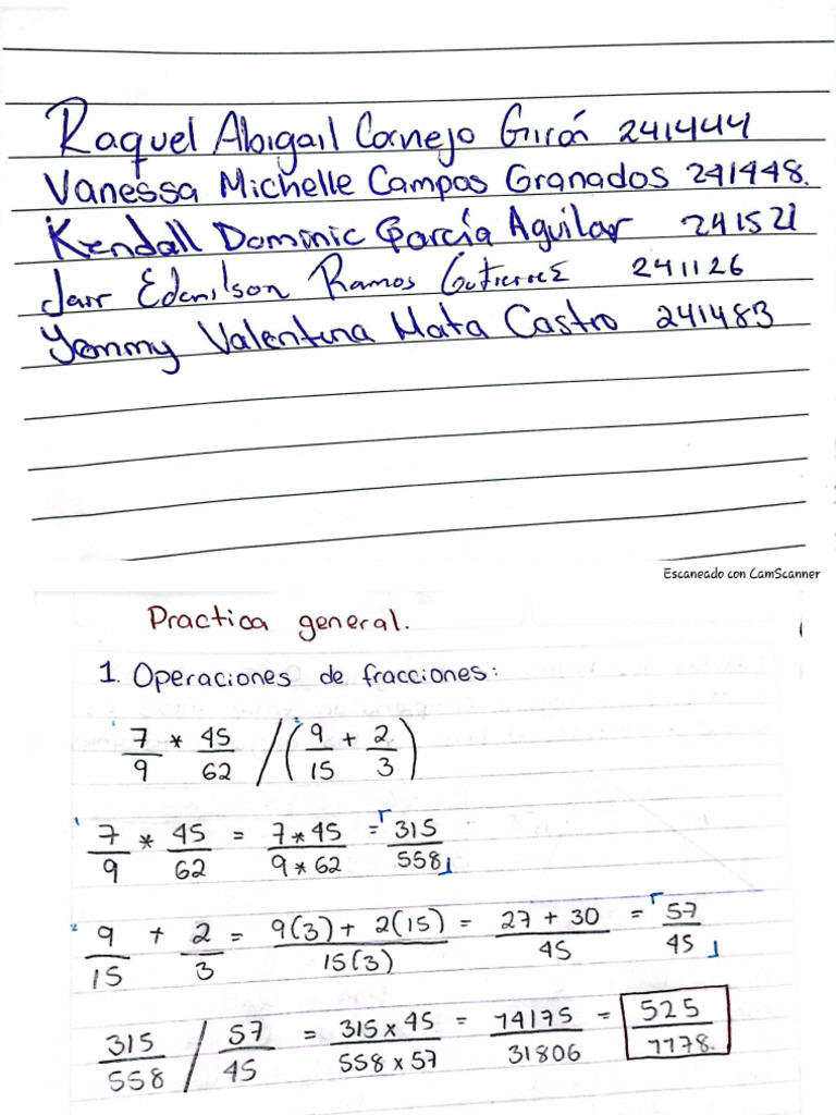 Práctica General Mate 1 | PDF