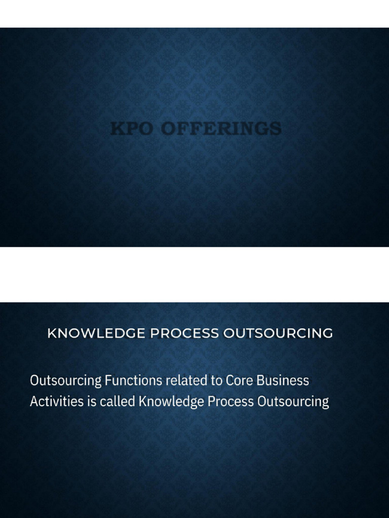 KPO Offerings | PDF