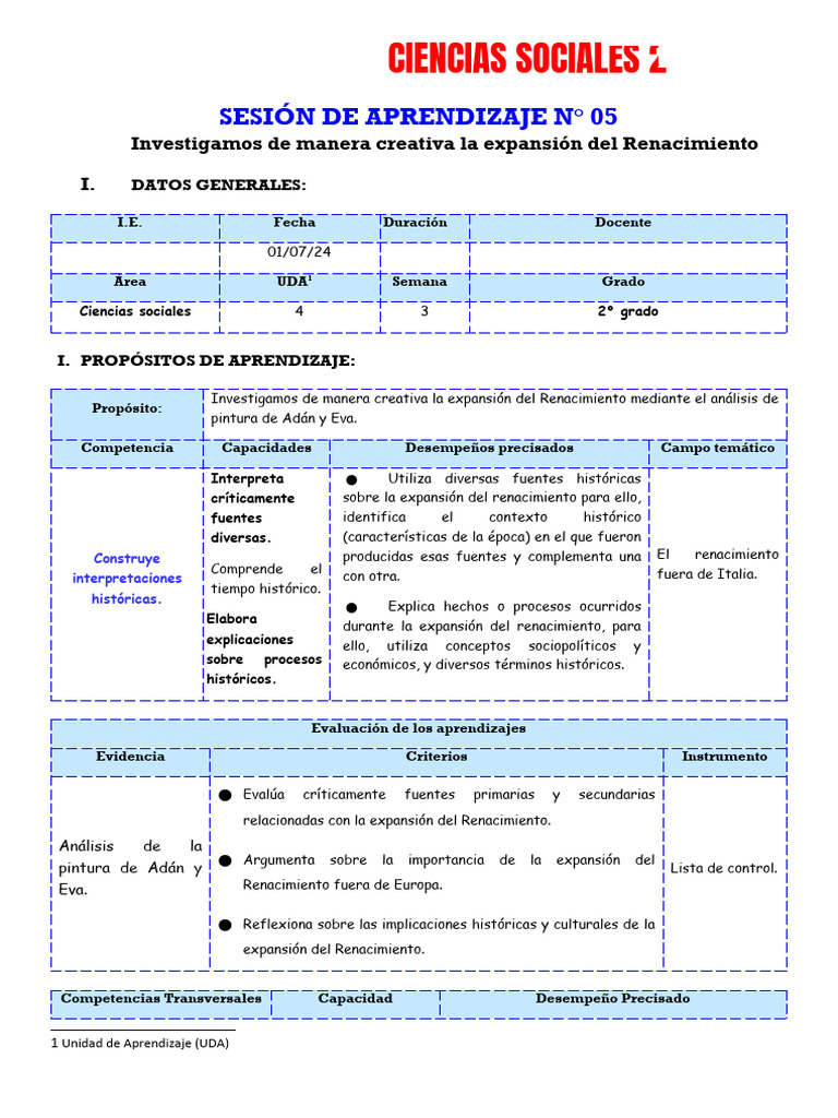 SESIÓN 5- CC.SS 2do | PDF