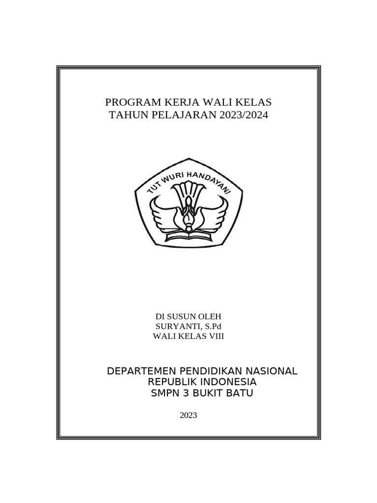 Program Wali Kelas 8.1 | PDF