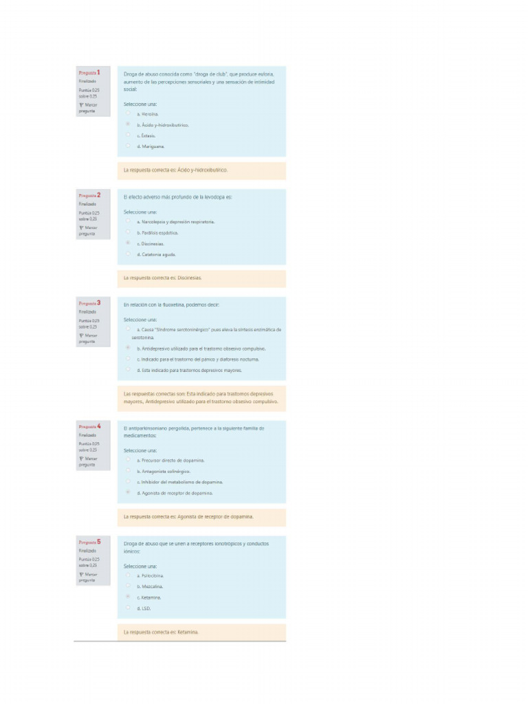Claves Parcial 2 Farmaco | PDF