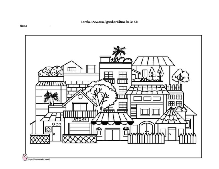 Lomba Mewarnai Gambar Ritme Kelas 5B | PDF