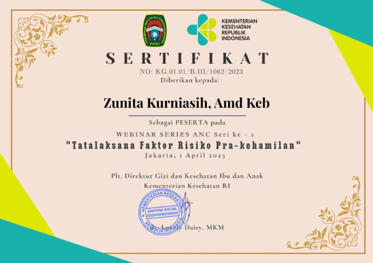 Zunita Kurniasih, Amd Keb | PDF