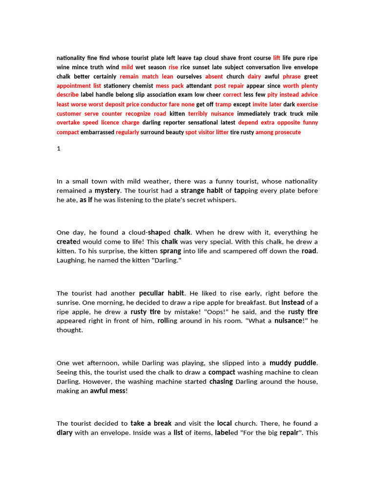 Magical Tourist Adventures in Mild-Mess | PDF