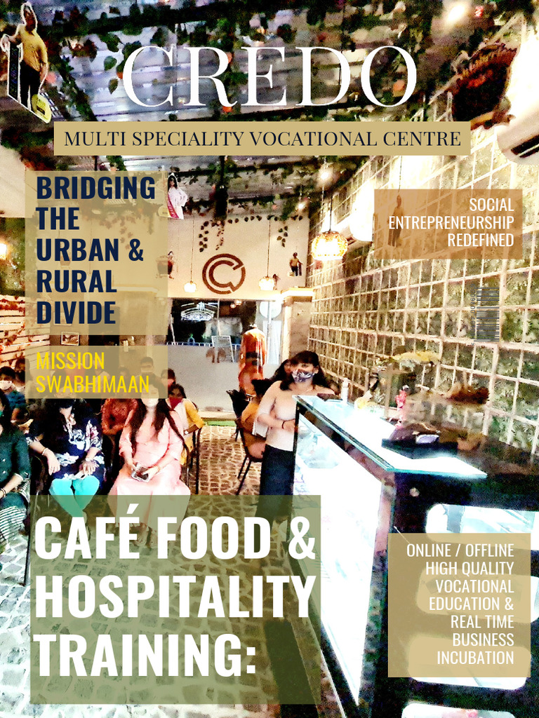 1-CREDO-Cafe and Hospitality Training | PDF | Economies | Business