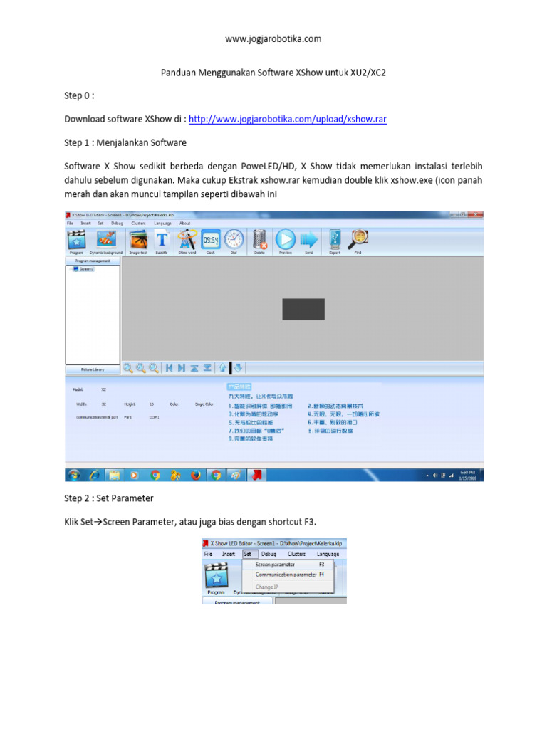 Panduan Menggunakan Software XShow Untuk XU2 | PDF