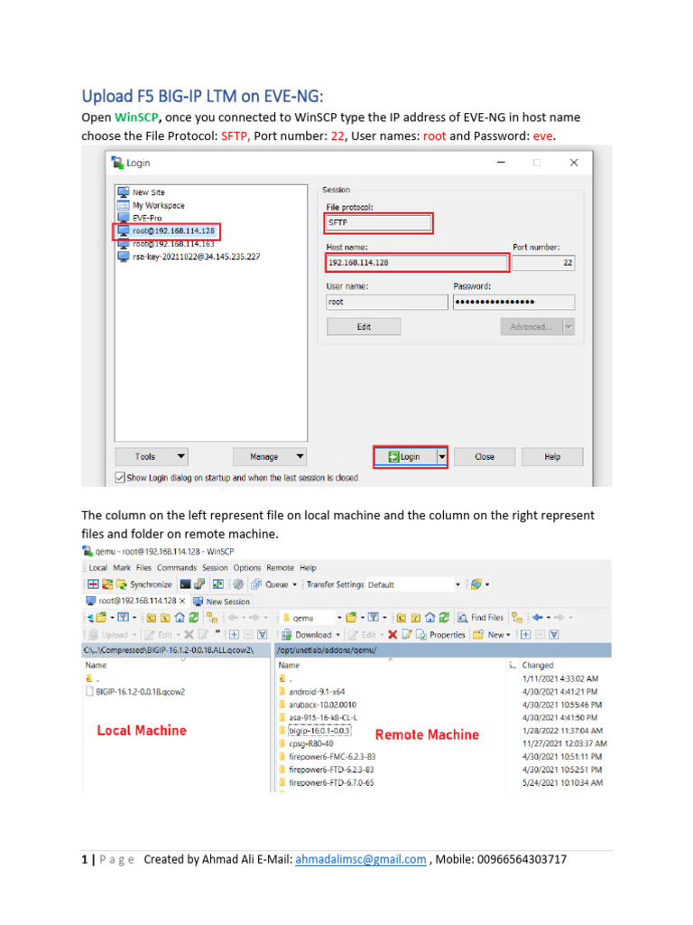 Install F5 LTM On EVE-NG | PDF