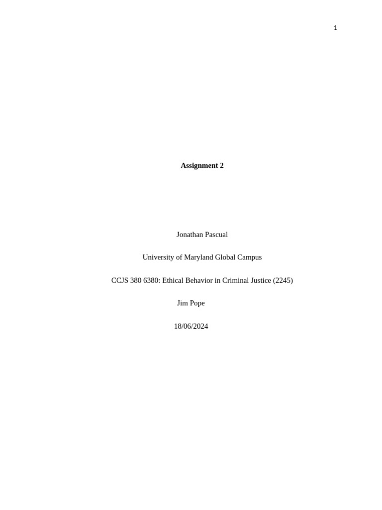 Ethics Assignment 2 Jonathan Pascual | PDF