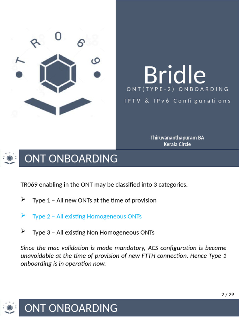 Bridle ONT Onboarding Procedure MP | PDF